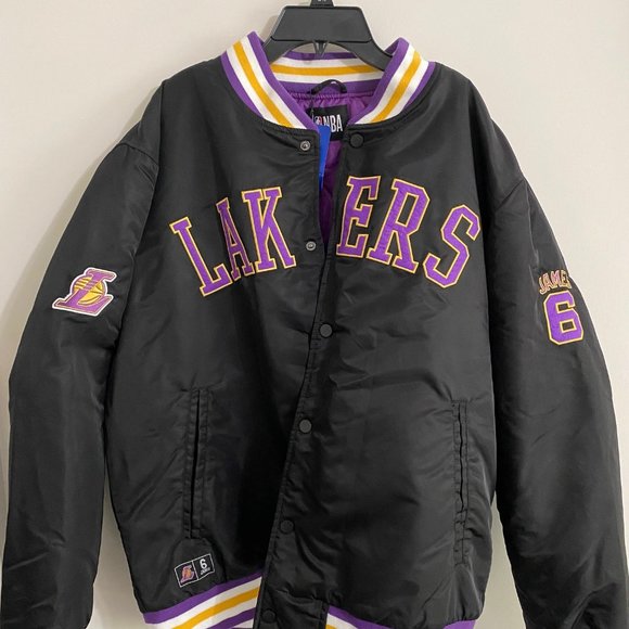 NBA | Jackets & Coats | Mens Los Angeles Lakers Lebron James Bomber ...
